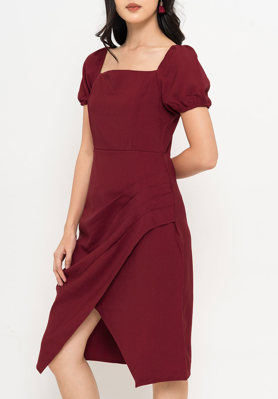 Andronica Dress Dark Red - Chocochips | Chocochips Boutique | www ...