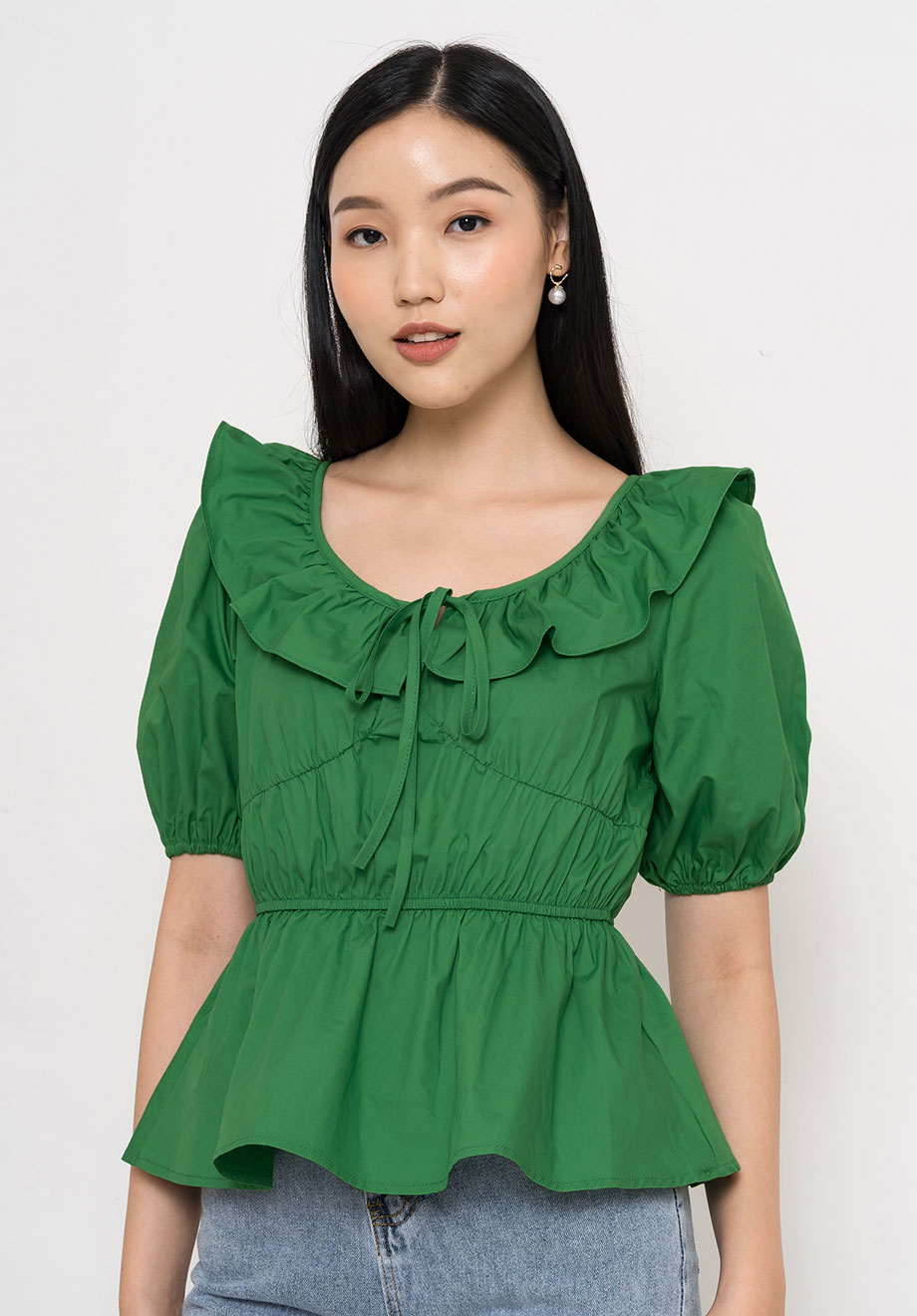 Anne Top Green - Chocochips | Chocochips Boutique | www.chocochips.co.id