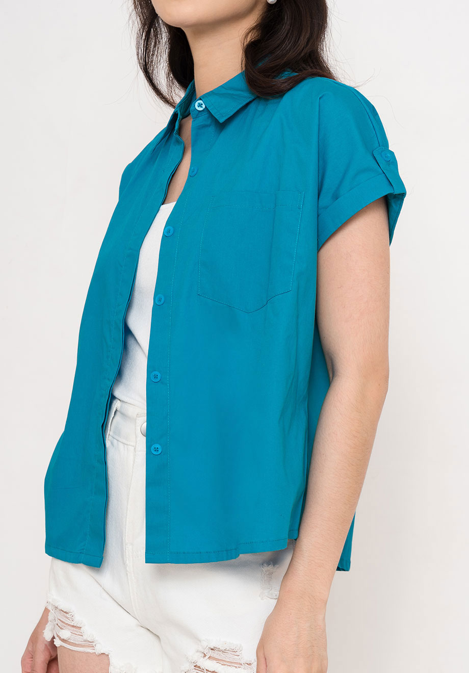 Joanne Top Cyan - Chocochips | Chocochips Boutique | www.chocochips.co.id
