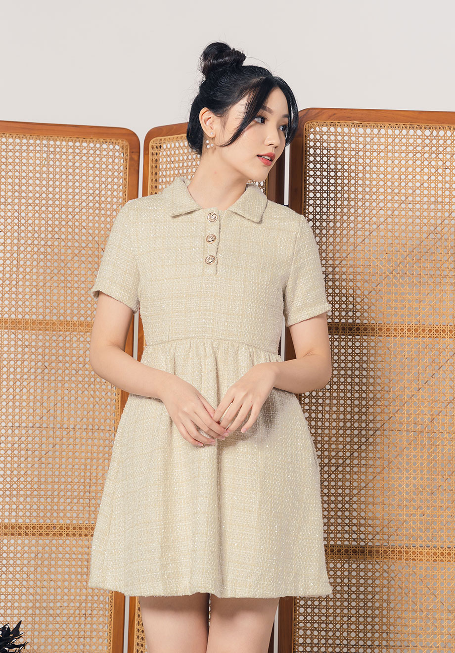 Tomoko Dress Oat - Chocochips | Chocochips Boutique | www.chocochips.co.id