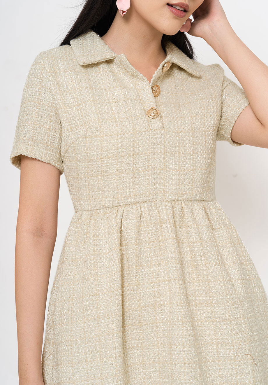 Tomoko Dress Oat - Chocochips | Chocochips Boutique | www.chocochips.co.id