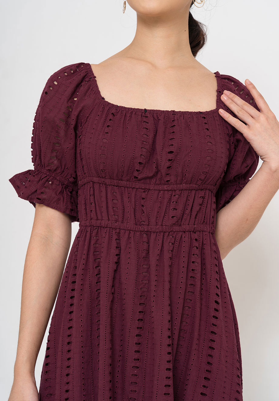 Victoria Dress Maroon - Chocochips | Chocochips Boutique | www ...
