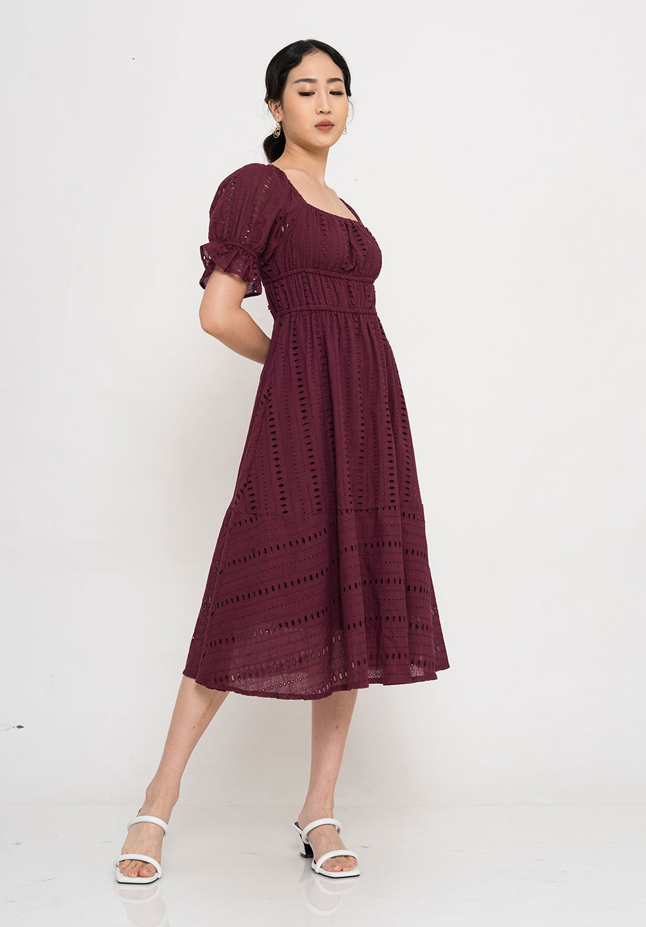 Victoria Dress Maroon - Chocochips | Chocochips Boutique | www ...