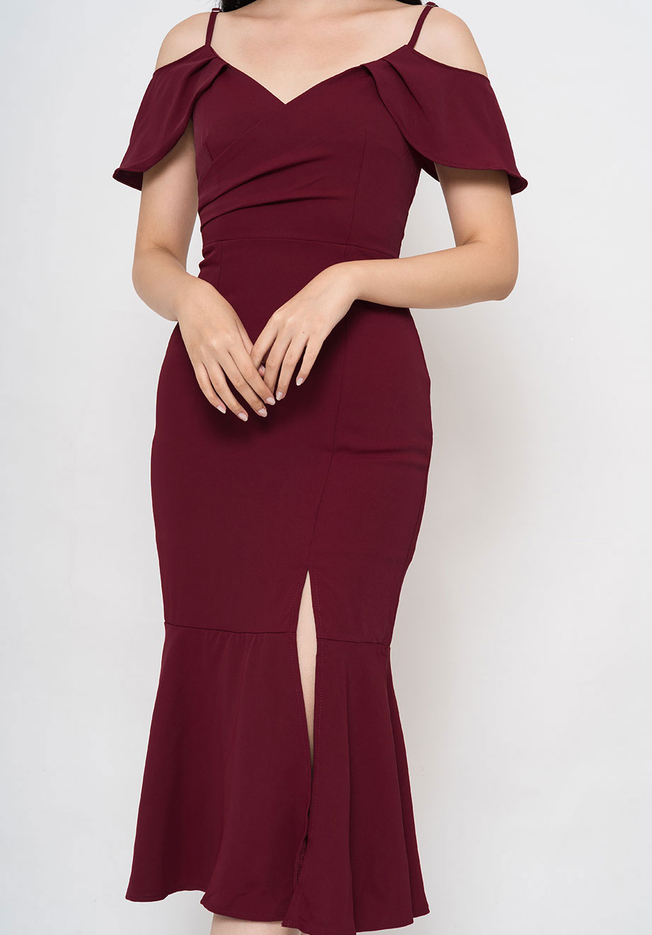Xienna Dress Maroon - Chocochips | Chocochips Boutique | www.chocochips ...