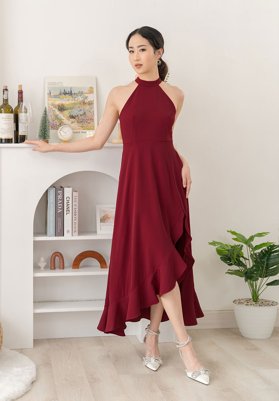 Zanobia Dress Maroon - Chocochips | Chocochips Boutique | www ...
