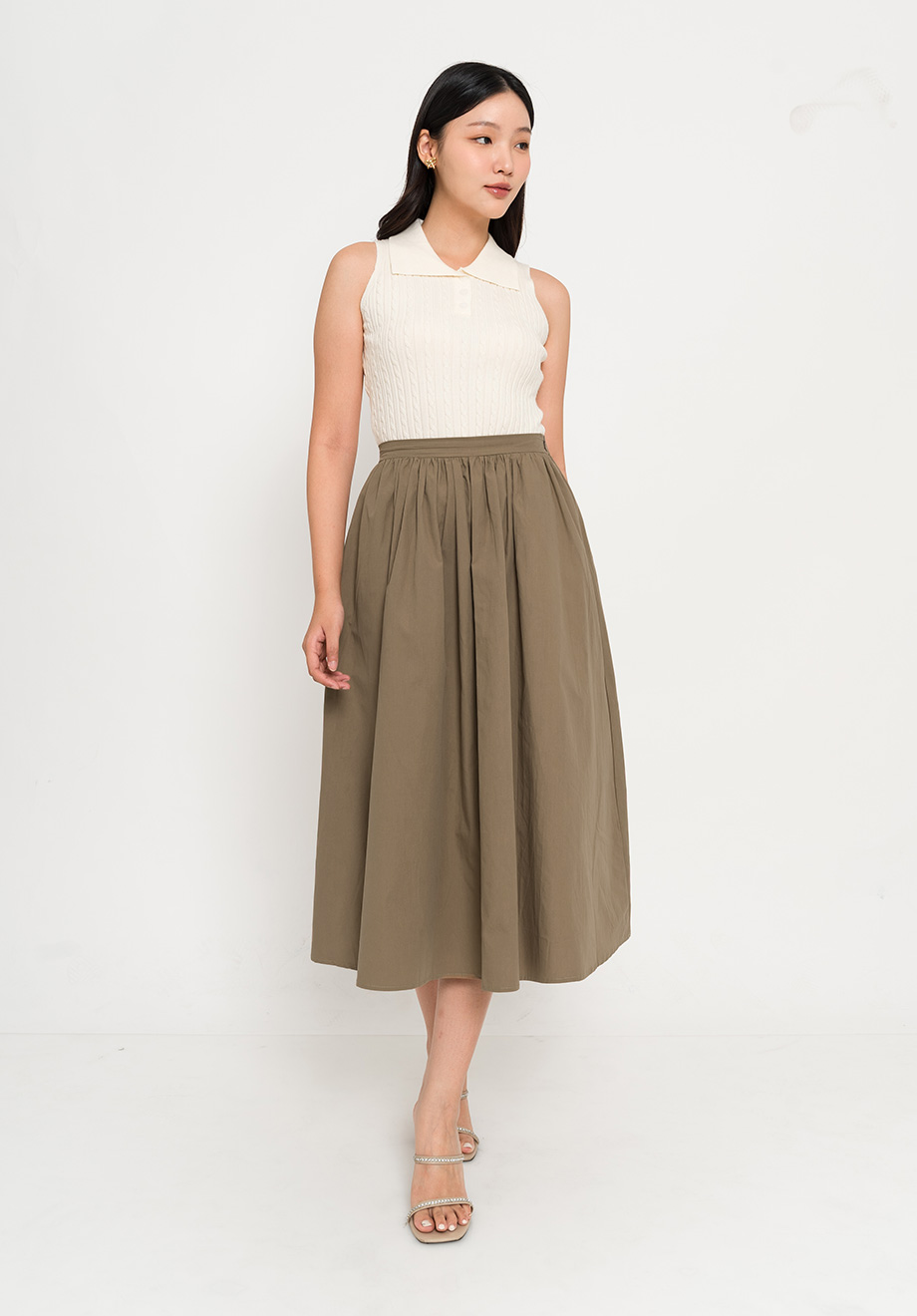 Zeldine Skirt Khaki - Chocochips | Chocochips Boutique | www.chocochips ...